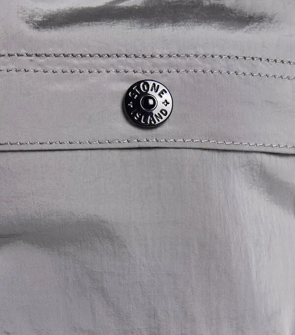 Stone Island Coated Nylon Logo Cross-body Bag - Grey