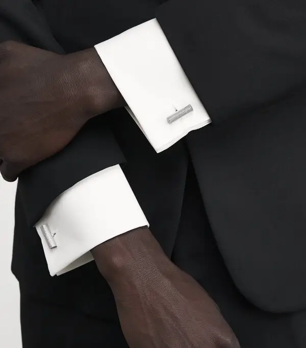 Tateossian Polished Cable Rope Cufflinks