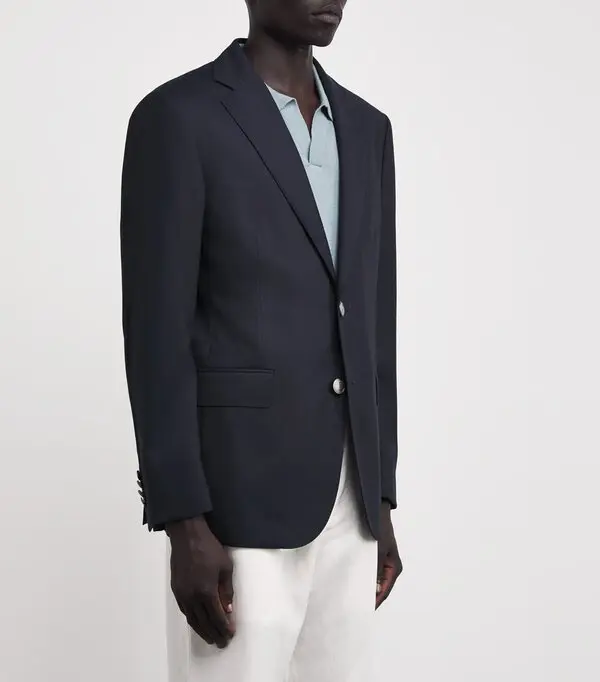 Pal Zileri Wool Blazer - Navy