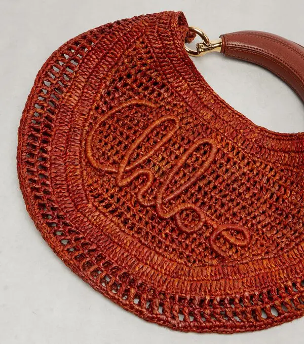 Chloé Raffia Shoulder Bag - Brown