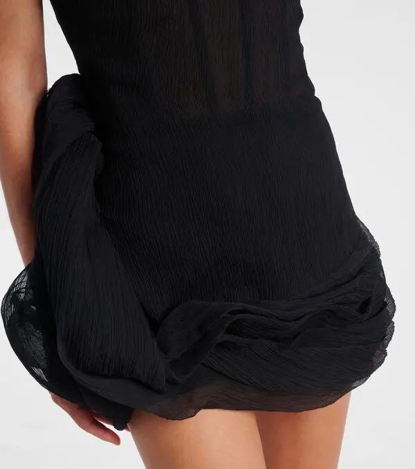 Magda Butrym Appliqué Tulle Corset Dress
