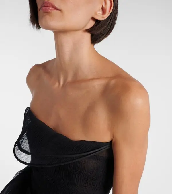 Magda Butrym Appliqué Tulle Corset Dress