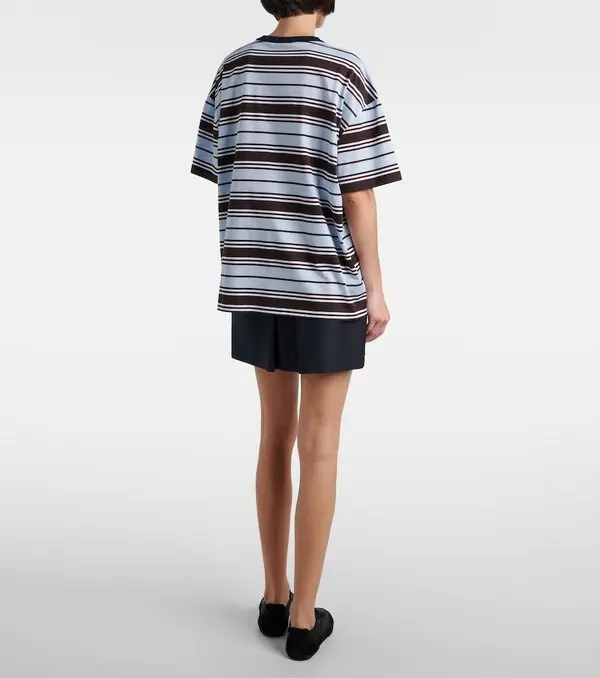 Prada Striped Cotton Lisle T-shirt