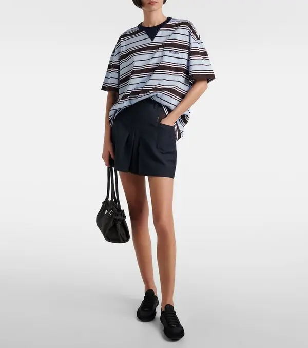 Prada Striped Cotton Lisle T-shirt