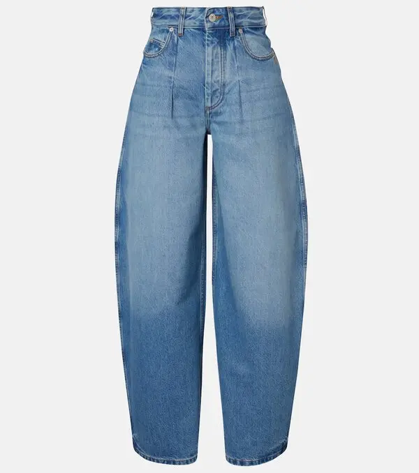 Jacquemus High-rise Barrel-leg Jeans - Blue