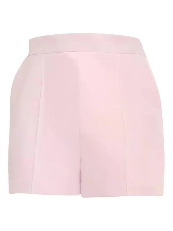 Elisabetta Franchi High Waist Stretch Shorts With Side Stripes