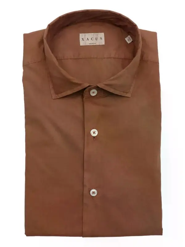 XACUS Cotton Shirt - Brown