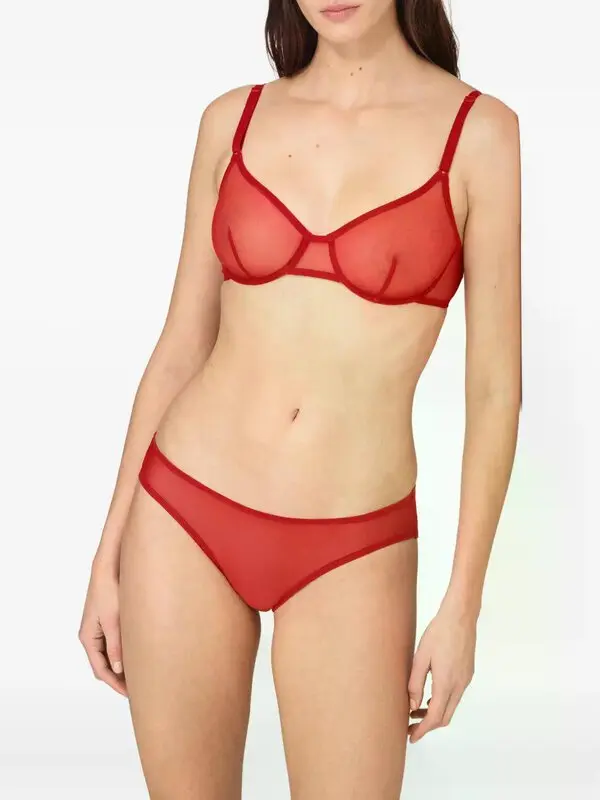 ERES Eden Tonique Mesh Full-cup Bra - Red