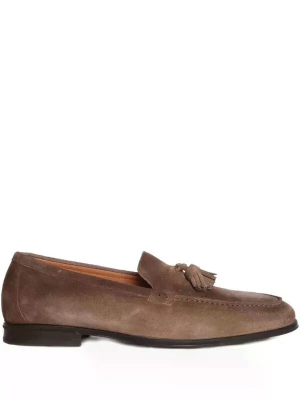 DOUCAL'S Tassel Suede Loafers