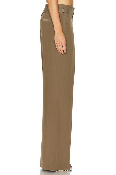 TOM FORD Pleated Wide Leg Trouser