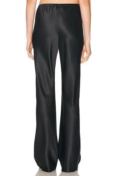 EAVES Loretta Silk Satin Pants - Black