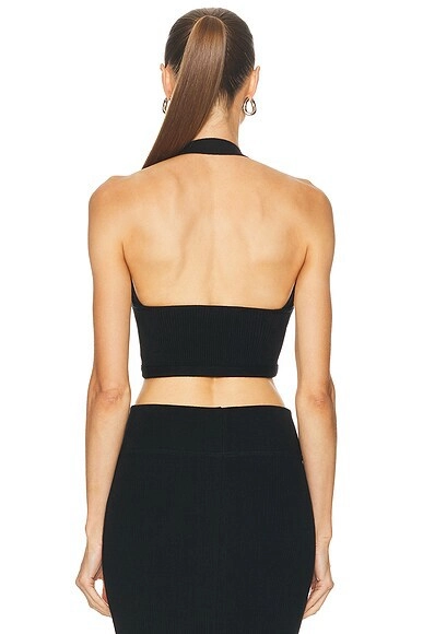 Wardrobe.NYC Knit Halter Top - Black