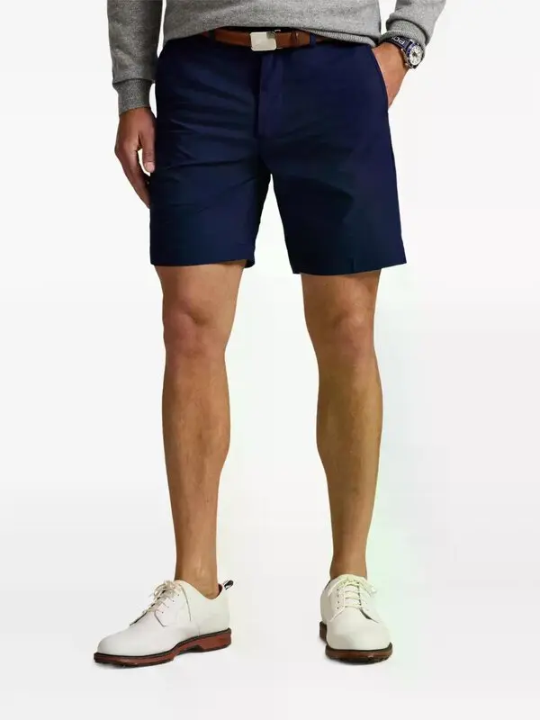 Rlx Ralph Lauren Tailored Shorts With Logo Patch - Blue