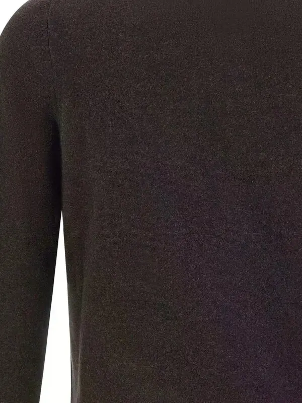 KANGRA Ribbed Crew-neck Sweater - Brown