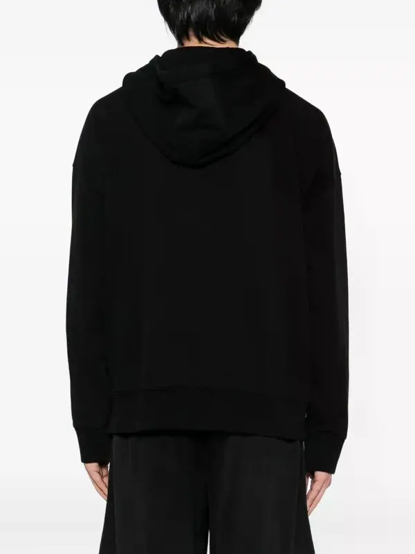 Maison Kitsuné Fox-head Patch Zip-up Hoodie - Black