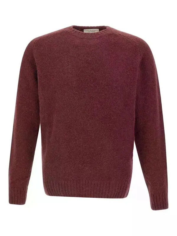 FILIPPO DE LAURENTIIS Ribbed Crew-neck Sweater - Red