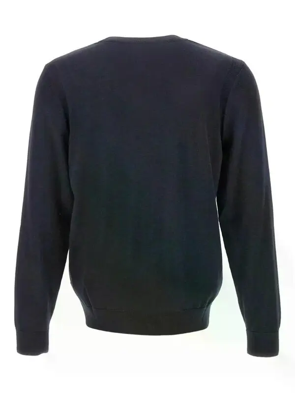 BOSS Crew Neck Long Sleeve Sweater With Ribbed Hem