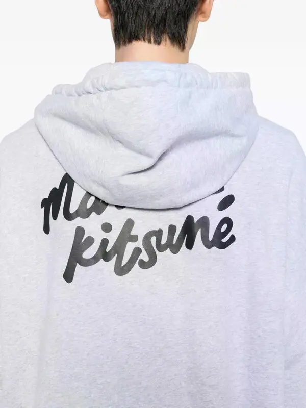 Maison Kitsuné Logo-print Hoodie