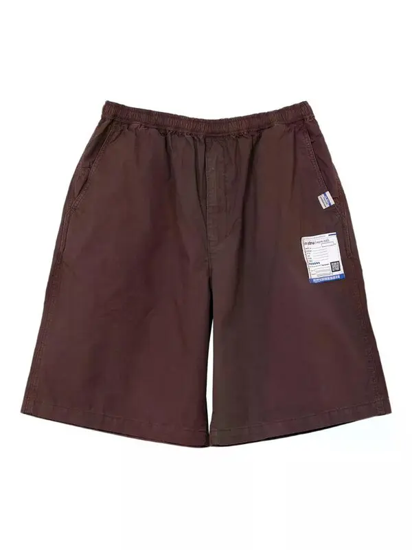 IN･STRU(MEN-TAL). Elasticated Waist Cotton Shorts - Brown