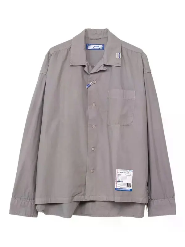 IN･STRU(MEN-TAL). Long-sleeve Patch-pocket Shirt - Grey