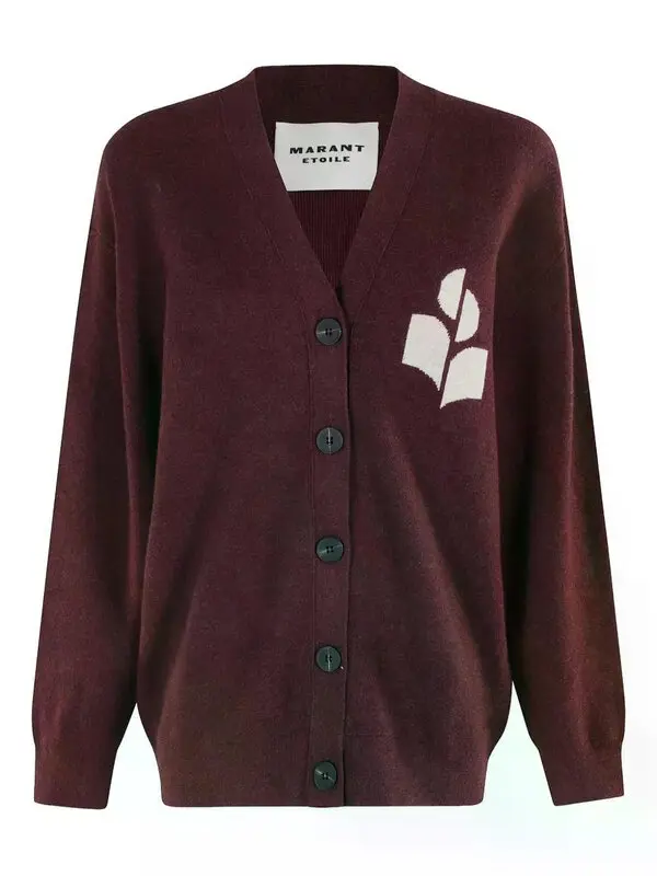 MARANT ETOILE Logo V-neck Cardigan