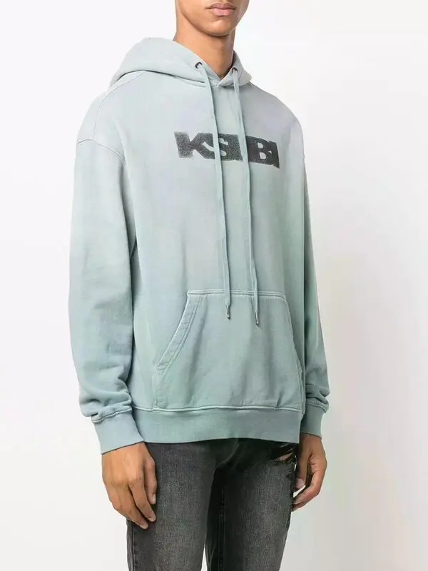Ksubi Logo-print Cotton Hoodie - Blue