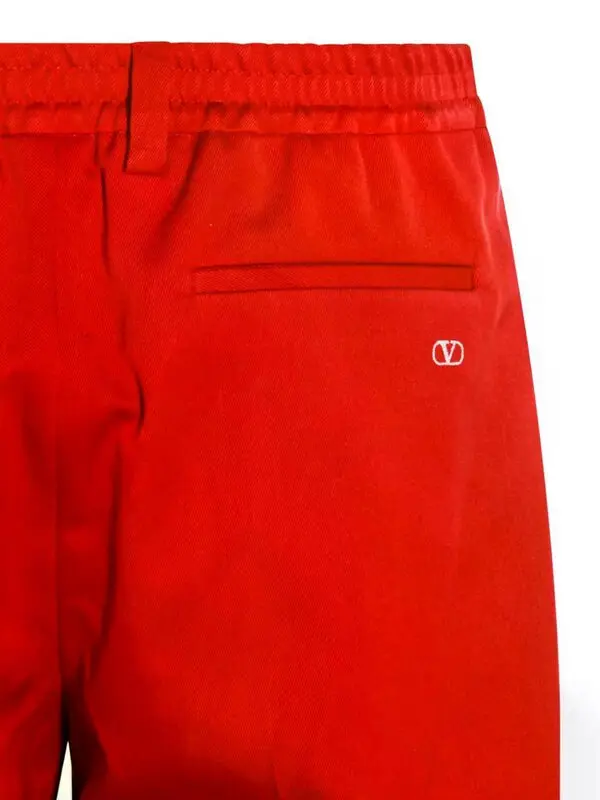 Valentino Garavani Pleated Front Cuffed Hem Trousers