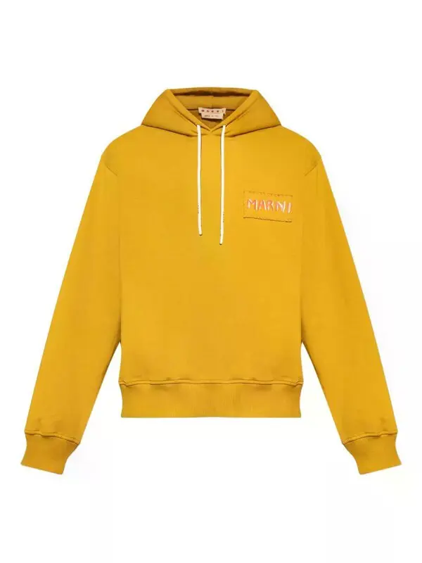 Marni Logo-patch Cotton Hoodie