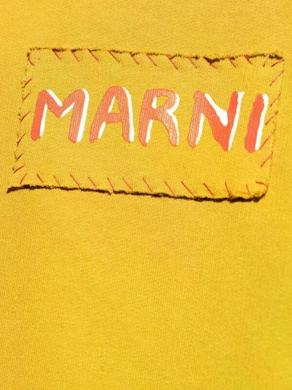 Marni Logo-patch Cotton Hoodie