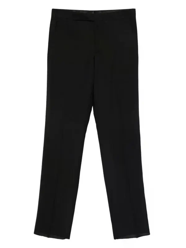 LARDINI Wool Straight-leg Trousers