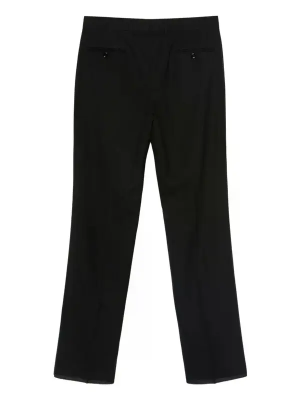 LARDINI Wool Straight-leg Trousers