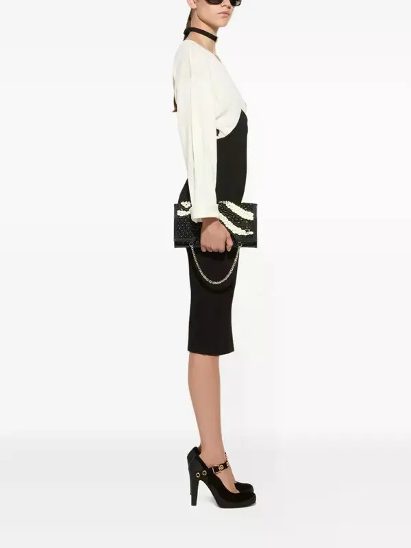 Emilio Pucci Abstract Print Knit Dress - Black