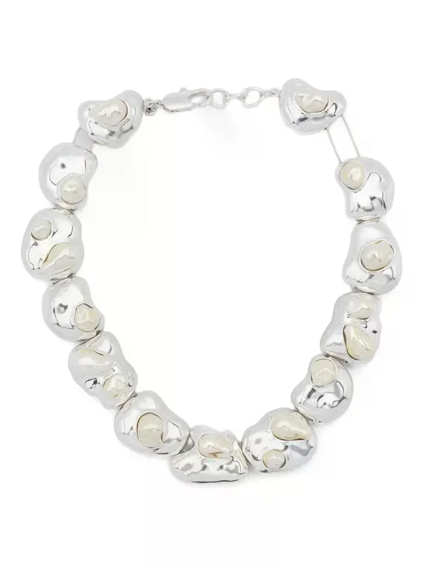 RYENN'S EYES X Quentin Jones Sculptural Statement Necklace - Silver
