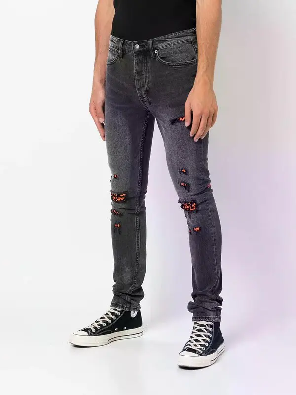 Ksubi Skinny Jeans With Ripped Detailing