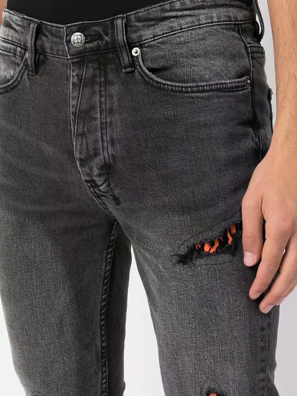 Ksubi Skinny Jeans With Ripped Detailing