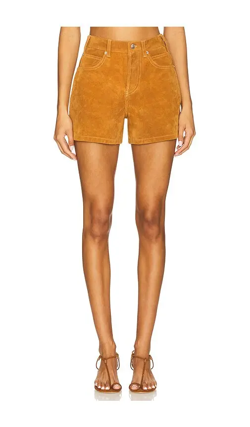 Free People X We The Free Tippi Faux Suede Short - Tan