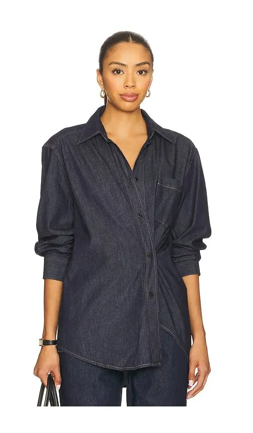 AGOLDE Kaelin Shirt - Blue