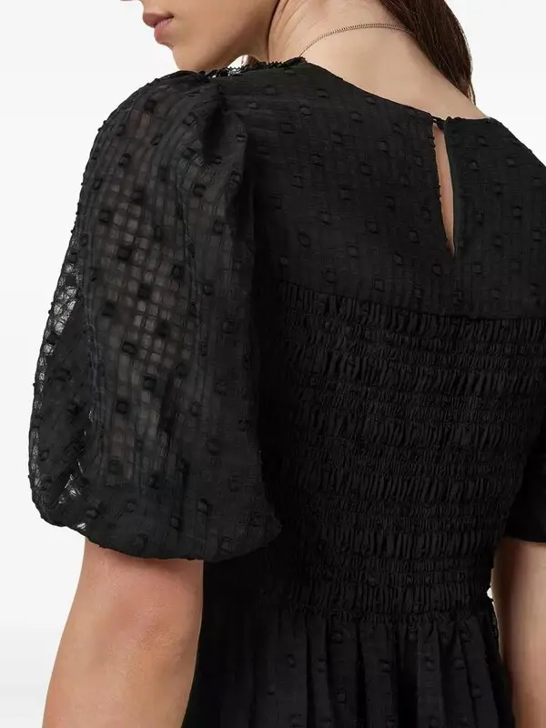 ALLSAINTS Serene Puff-sleeve Midi Dress