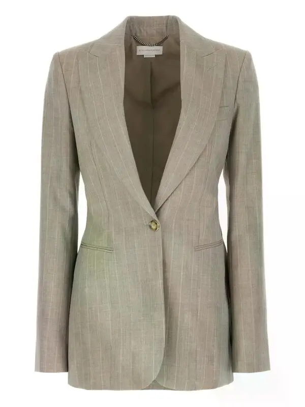 Stella McCartney Striped Single-breasted Blazer
