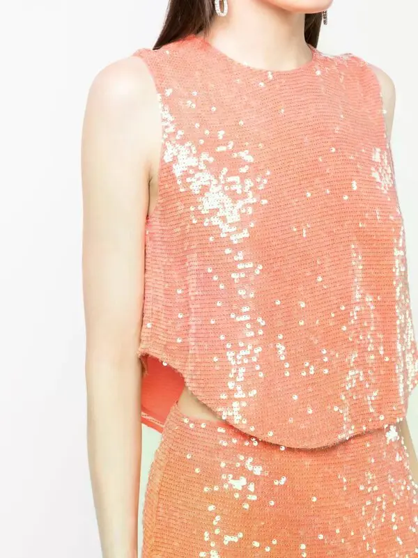 Lapointe Sequin Embellished Sleeveless Top