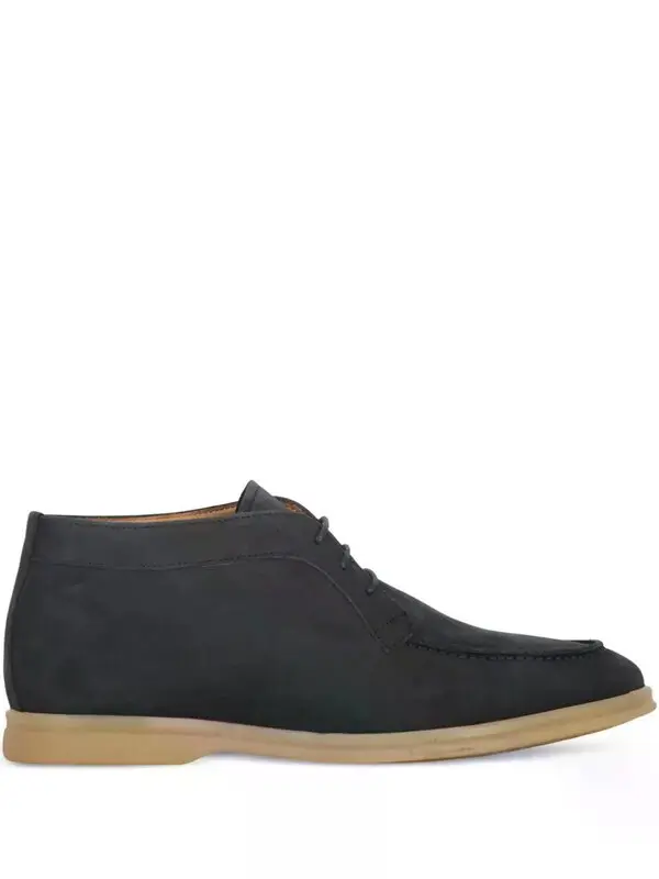 Bruno Magli Leather Lace-up Ankle Boots - Blue