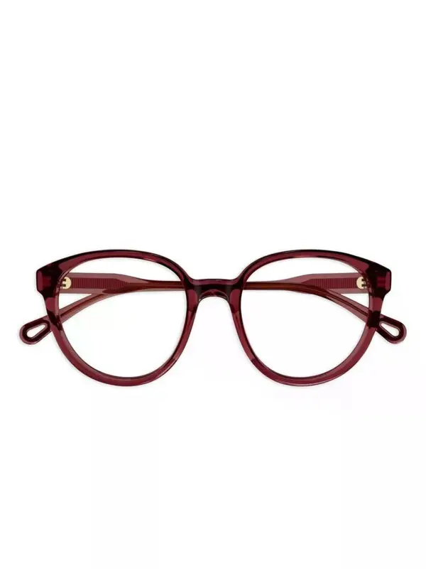 Chloé Round-frame Glasses - Red