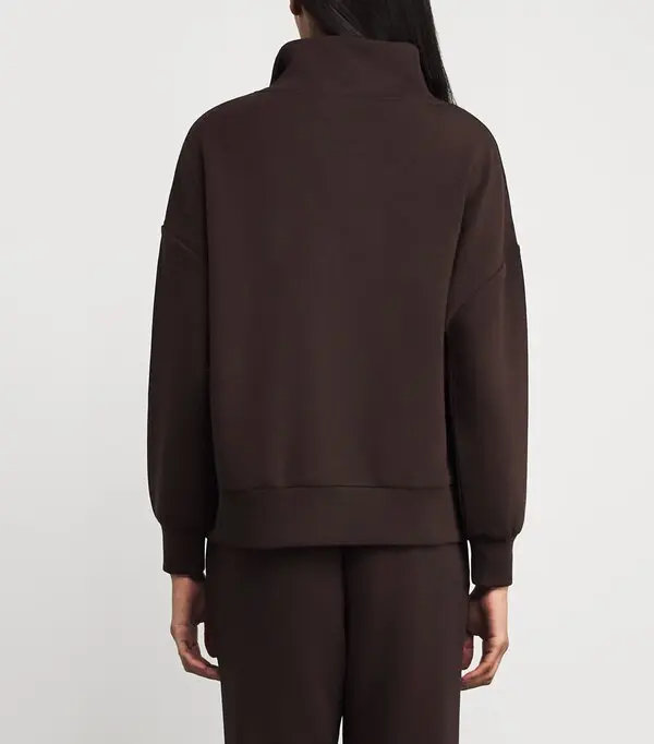 Varley Doublesoft Hawley Half-zip Sweatshirt - Brown