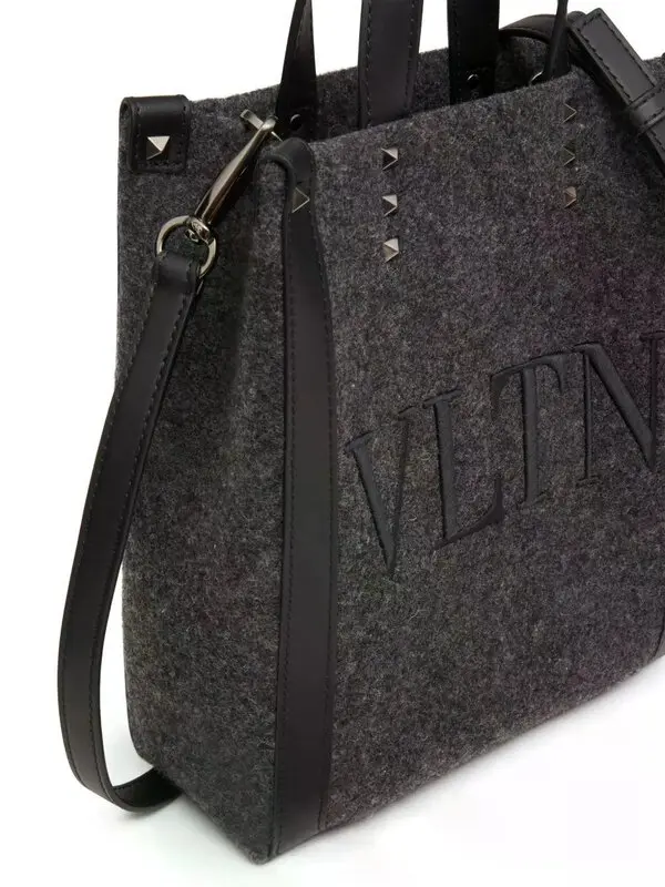 Valentino Garavani Rockstud Embellished Logo Tote Bag