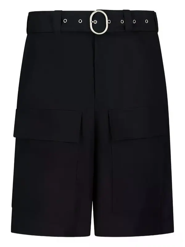 JIL SANDER Belted Tailored Shorts