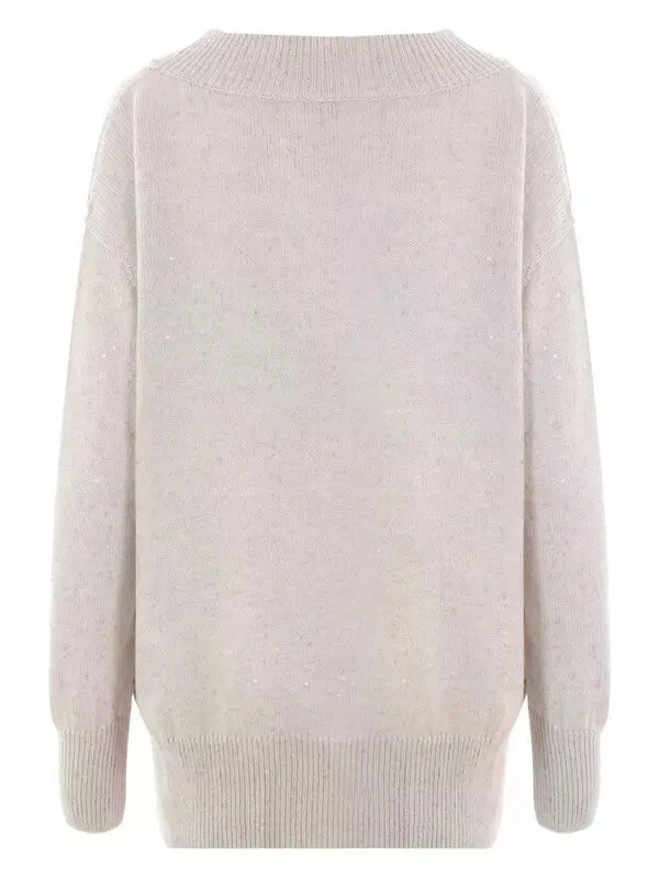 Brunello Cucinelli V-neck Long-sleeve Jumper