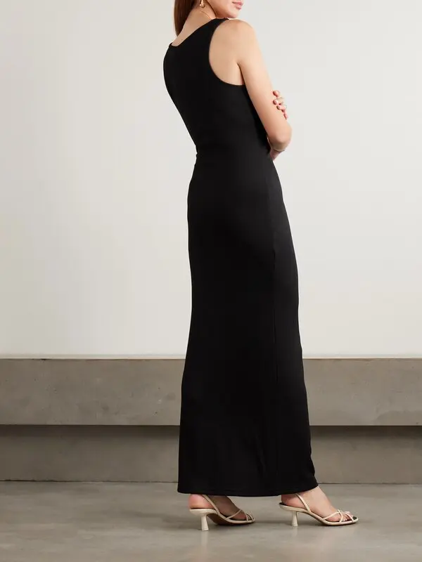 Christopher Esber Crystal-embellished Ruched Stretch-jersey Maxi Dress