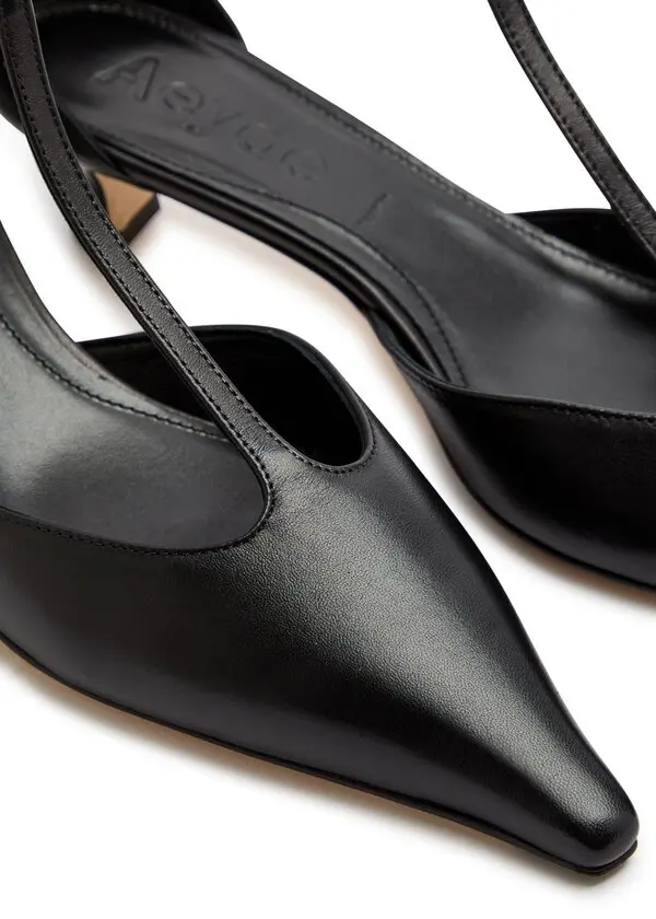 AeydĒ Liz Pointed Leather Sandals