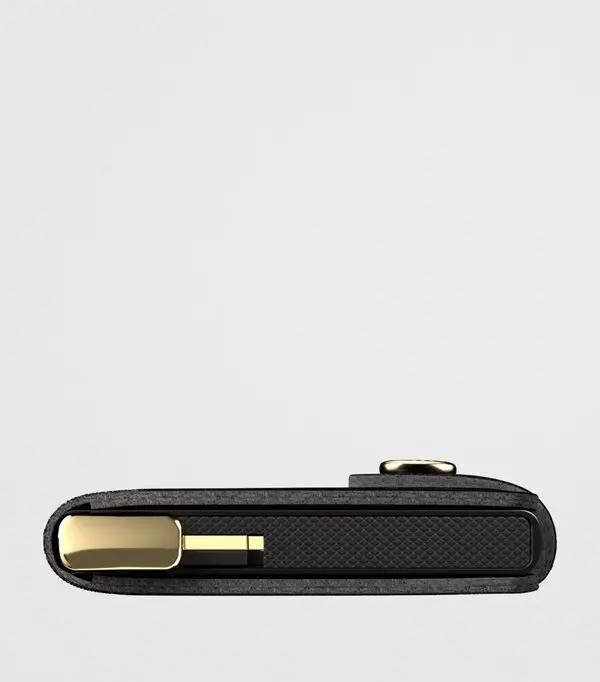 SECRID Leather Diamond-embossed Miniwallet - Black