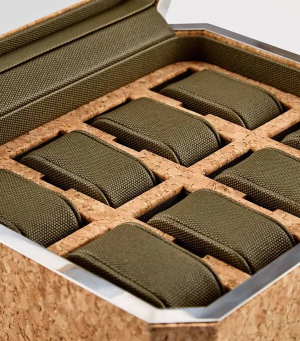 Wolf Cortiça 8-piece Watch Box